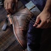 Long Wing Brogue - Goodyear Welted Boots India – Craft & Glory ...