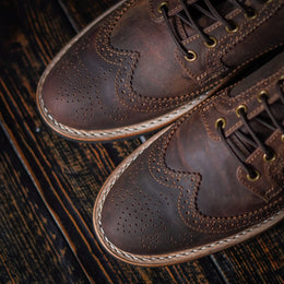 Long Wing Brogue - Goodyear Welted Boots India – Craft & Glory ...