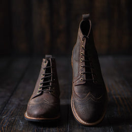 Long Wing Brogue - Goodyear Welted Boots India – Craft & Glory ...